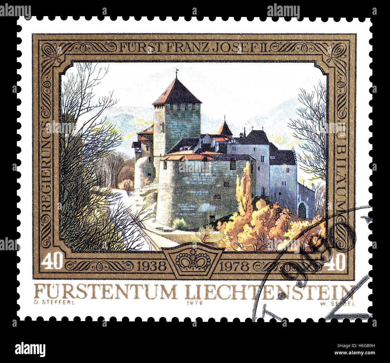 Liechtenstein stamp hi-res stock photography and images - Alamy