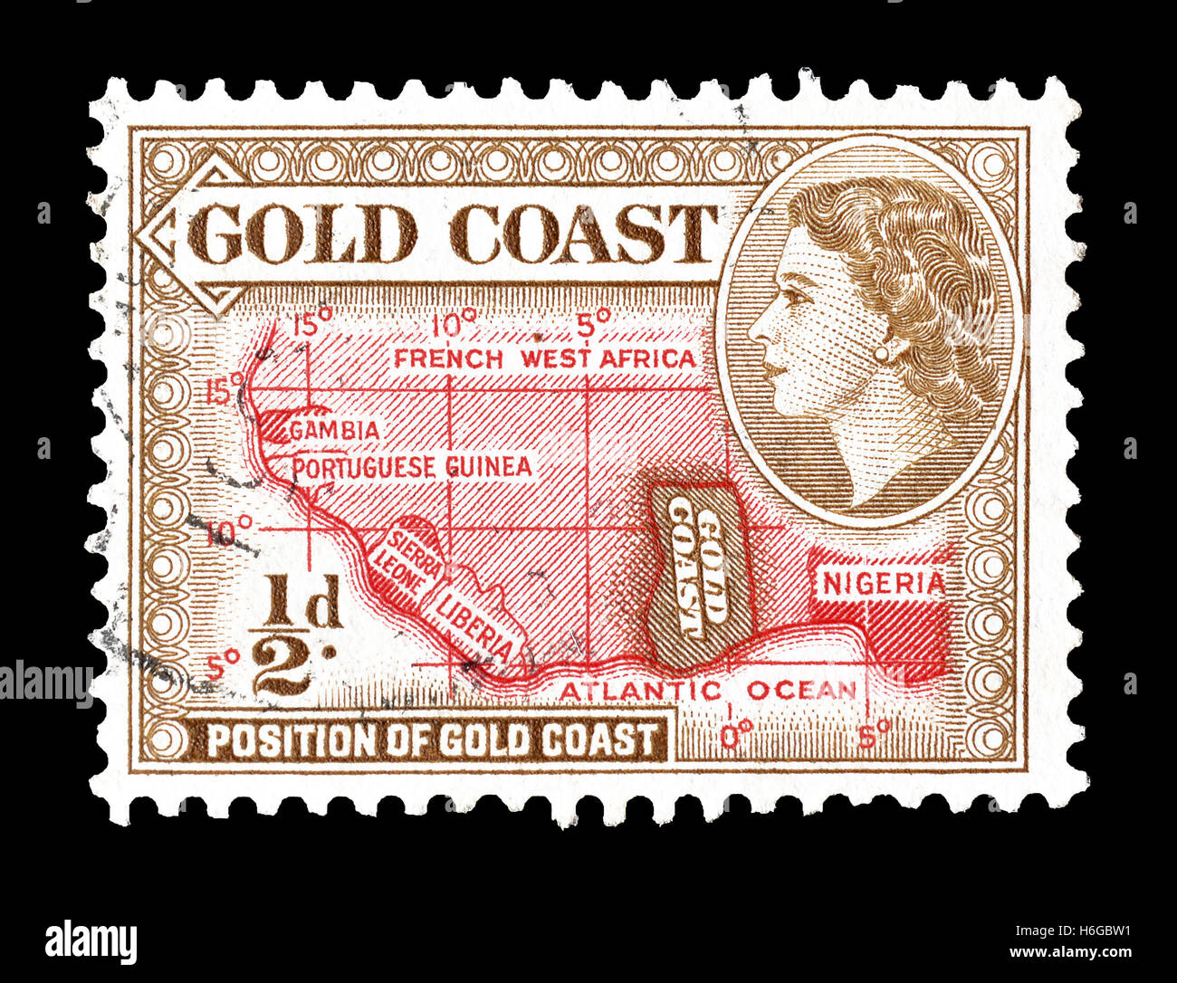 Gold Coast stamp 1952 Stock Photo - Alamy