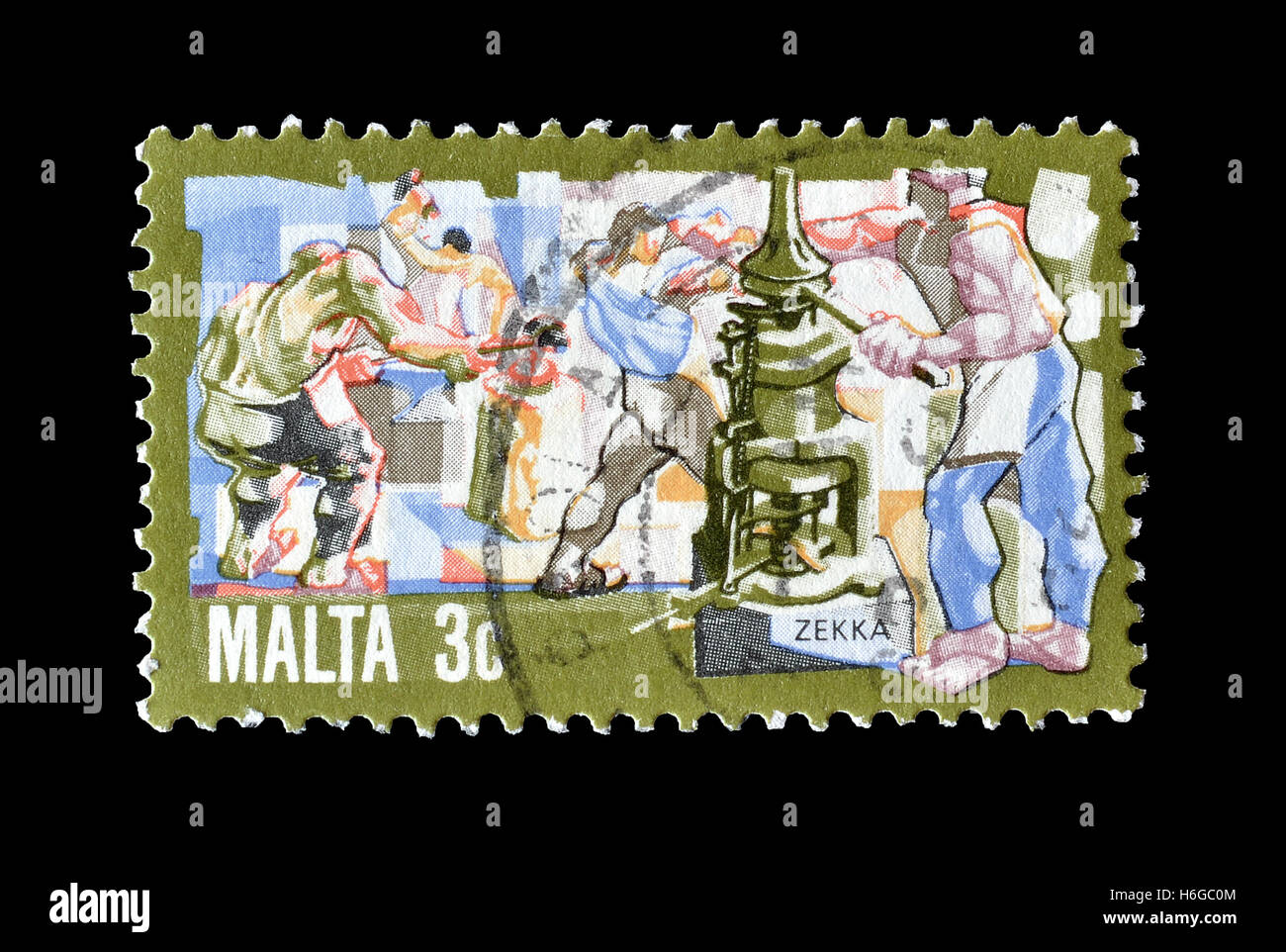 Malta stamp 1981 Stock Photo - Alamy