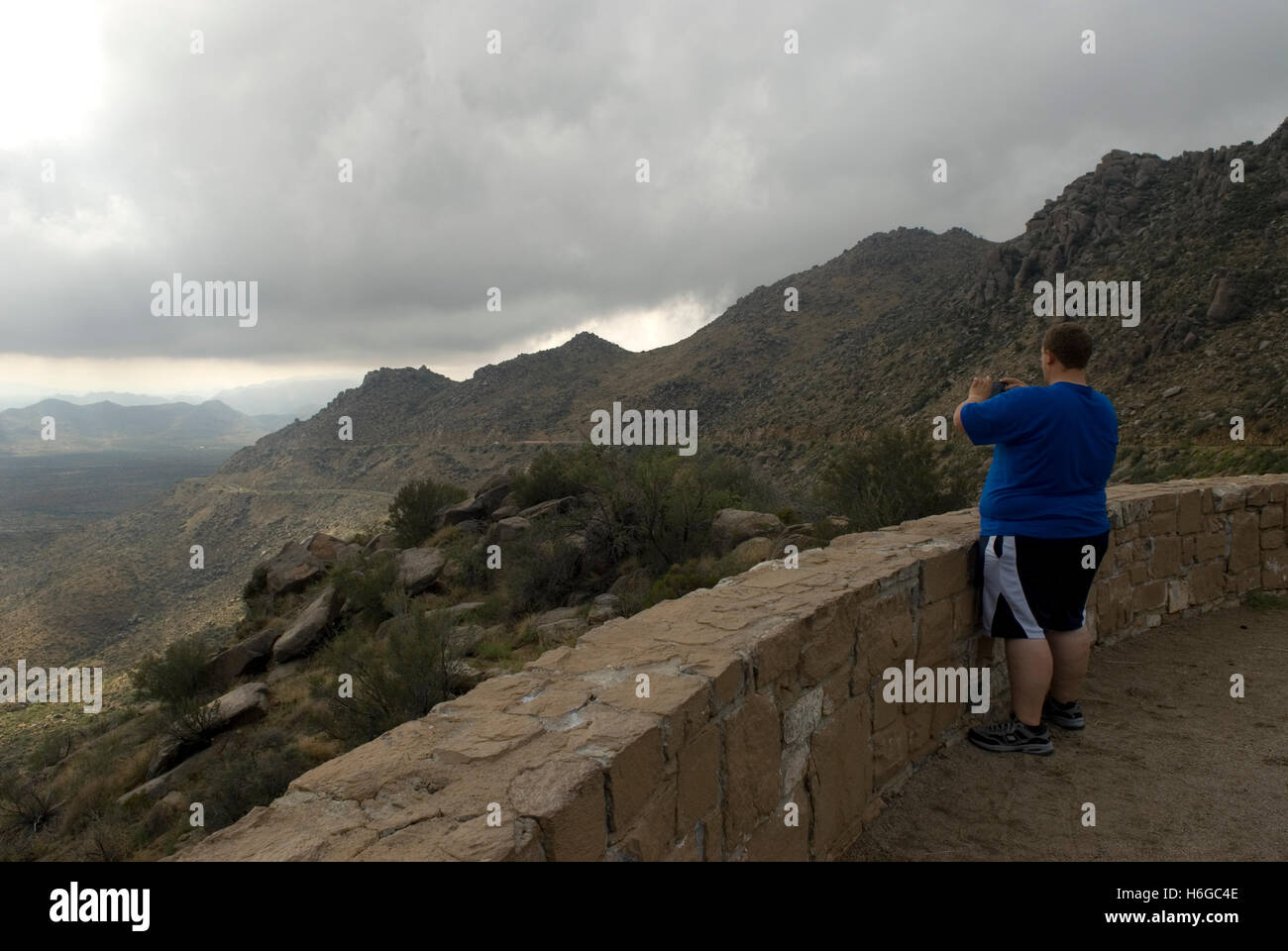 Caucasian male prescott mountain overlook hi-res stock photography and ...