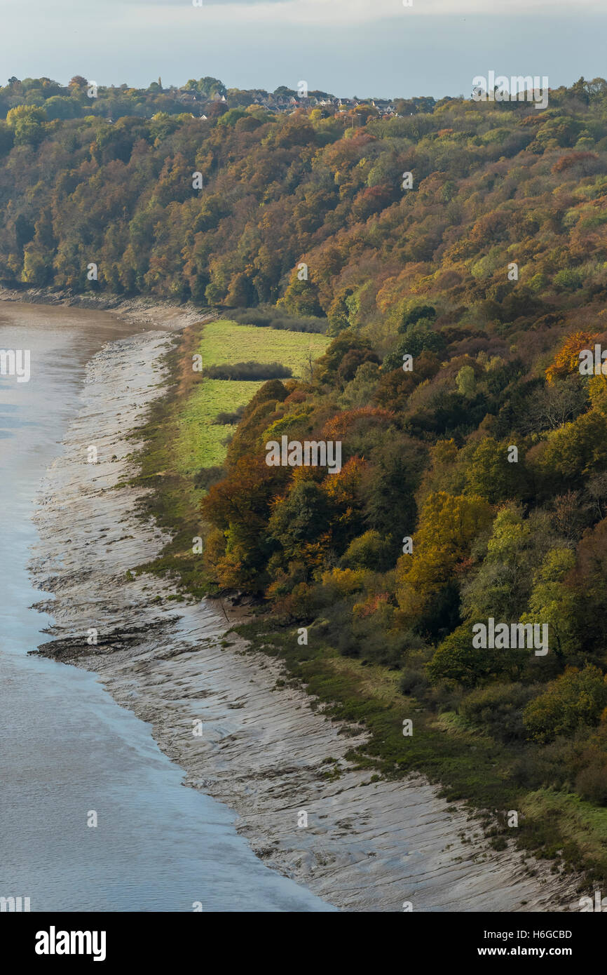 The River Wye from Wintours Leap. UK seasons Autumn in the Forest of ...