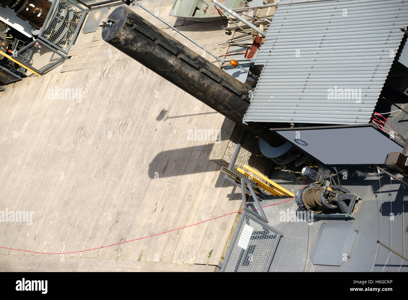 Ship's top view Stock Photo - Alamy