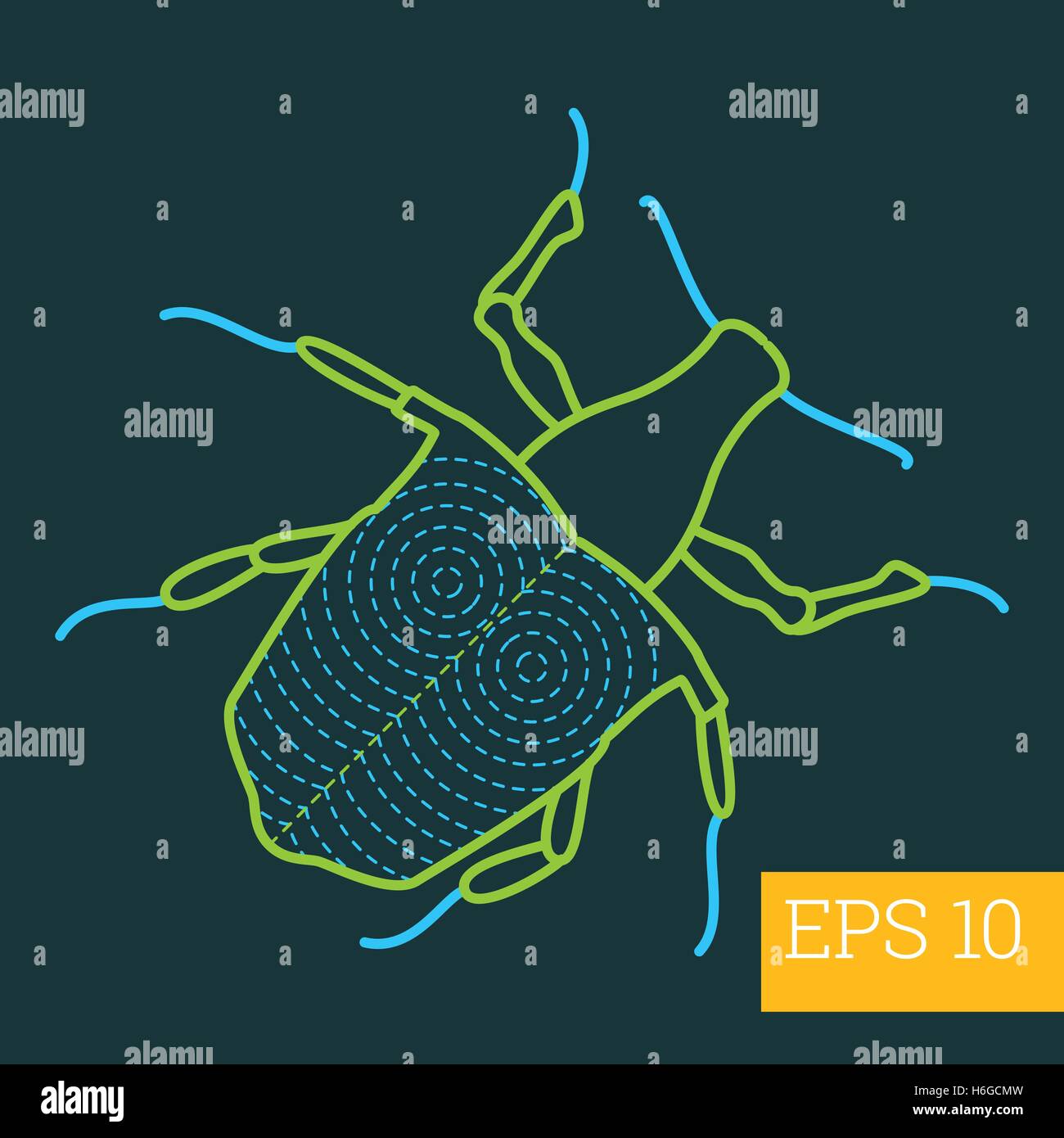 Bug outline icon hi-res stock photography and images - Alamy