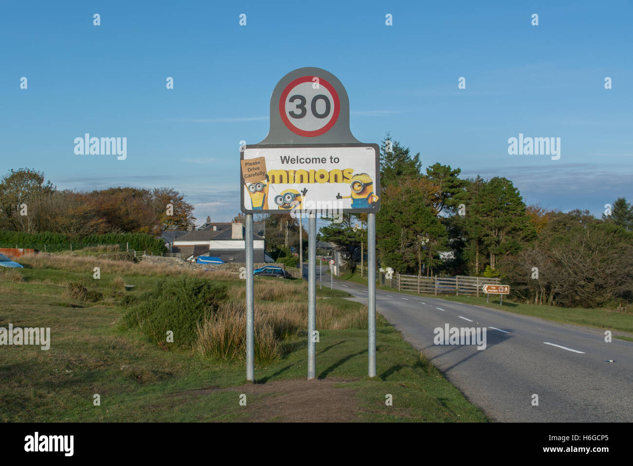Welcome to cornwall sign hi-res stock photography and images - Alamy