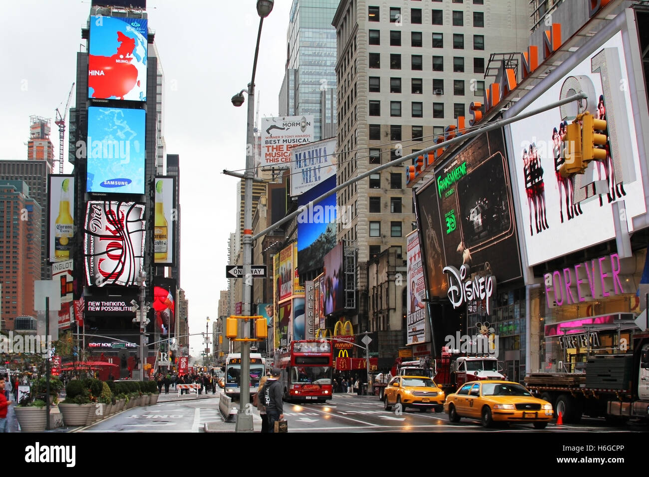 Times Square, featured with Broadway Theaters and huge number of LED ...