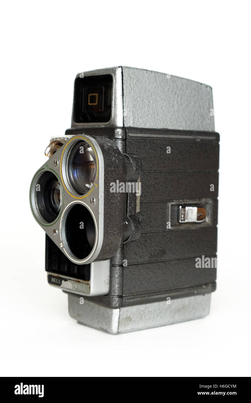 Vintage Camera / Bell & Howell Autoset Turret Movie Camera Stock Photo ...