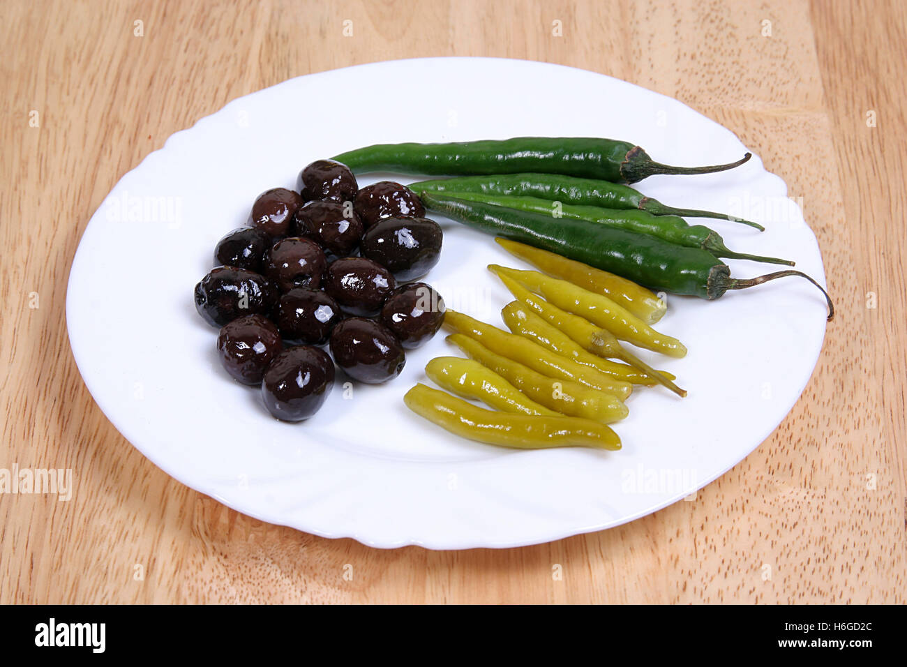 Chilli and Olives Stock Photo - Alamy