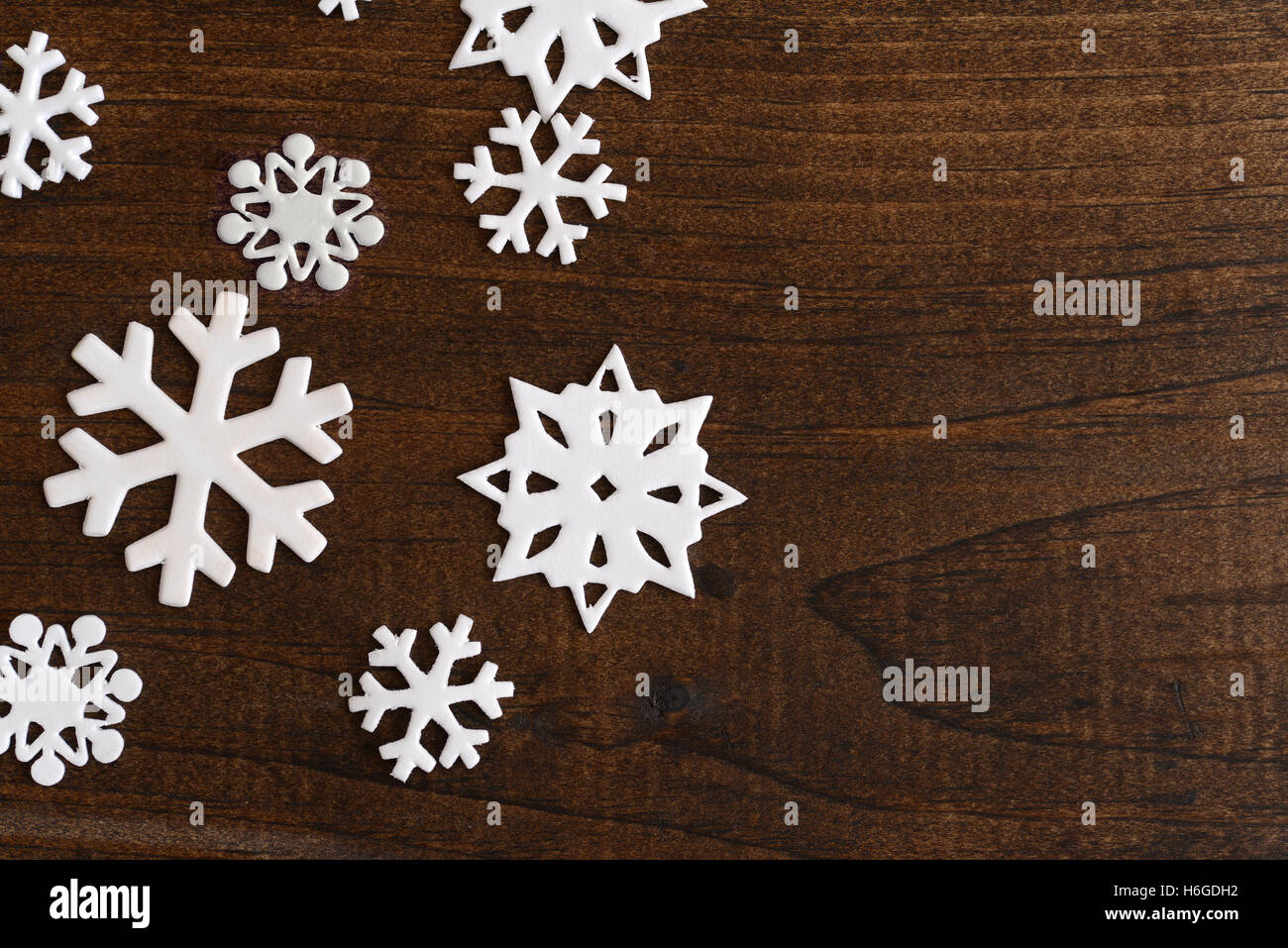 closeup white snowflakes Stock Photo - Alamy