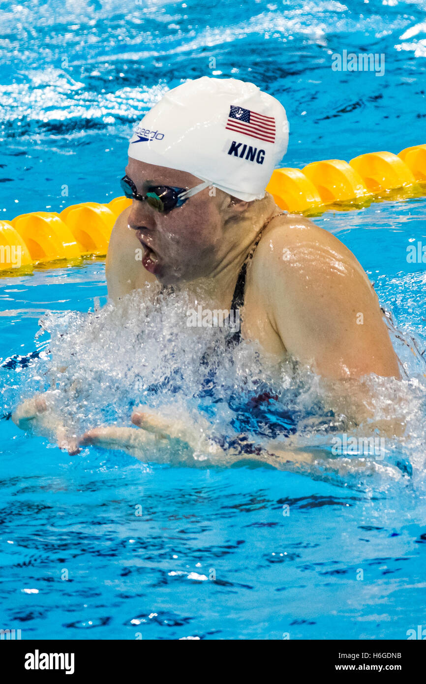 Rio de Janeiro, Brazil. 7 August 2016.Lilly King (USA) competing in the ...