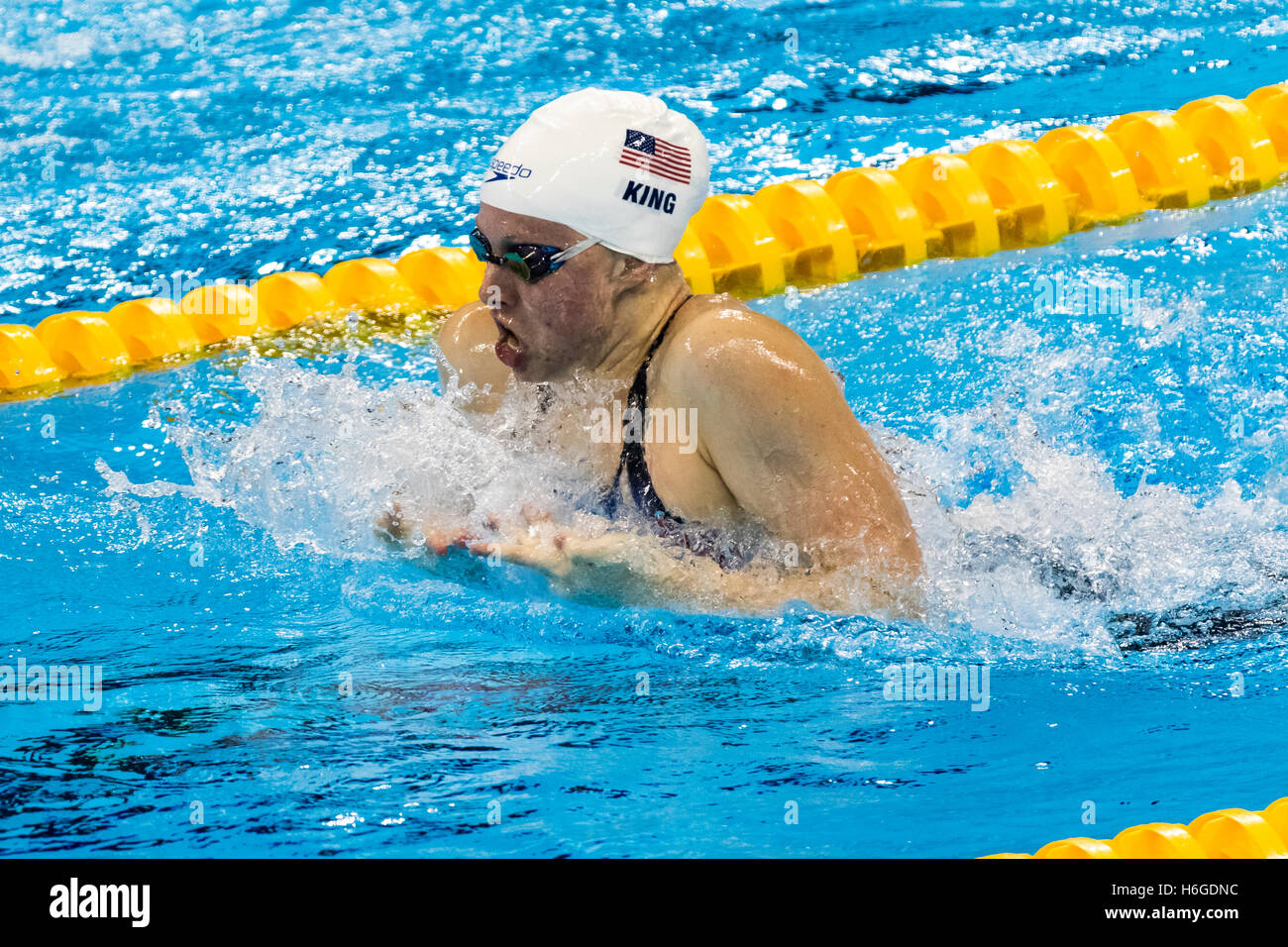 Rio de Janeiro, Brazil. 7 August 2016.Lilly King (USA) competing in the ...