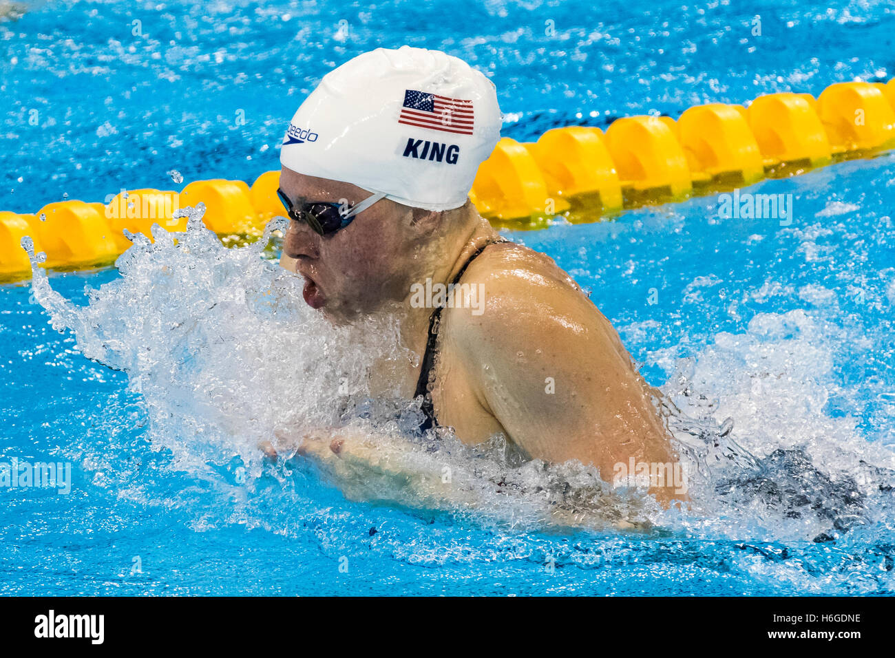 Rio de Janeiro, Brazil. 7 August 2016.Lilly King (USA) competing in the ...