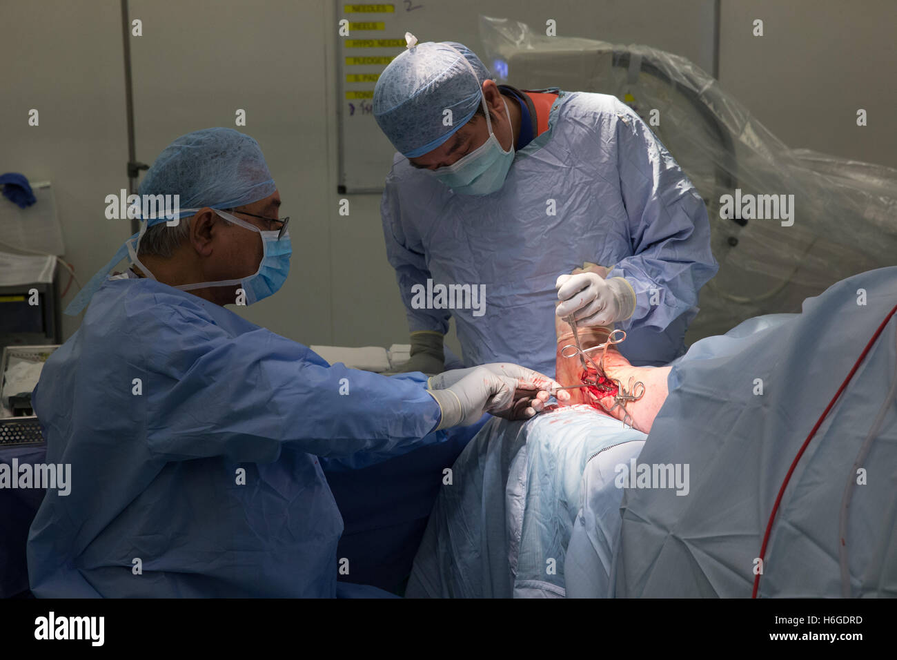 Open reduction and internal fixation of ankle-Ankle operation Stock ...