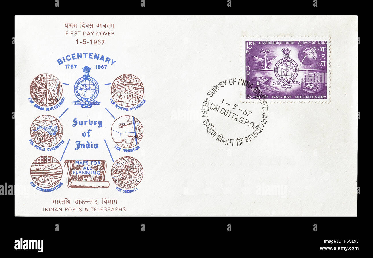 Map india postage stamp india hi-res stock photography and images - Alamy