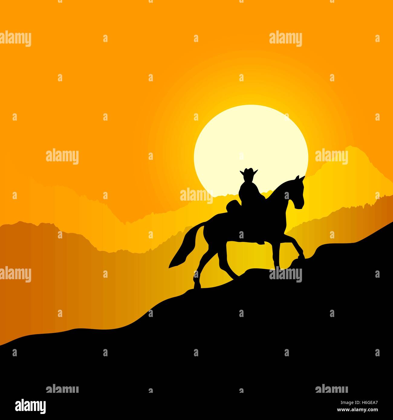 Rider walking Stock Vector Images - Alamy