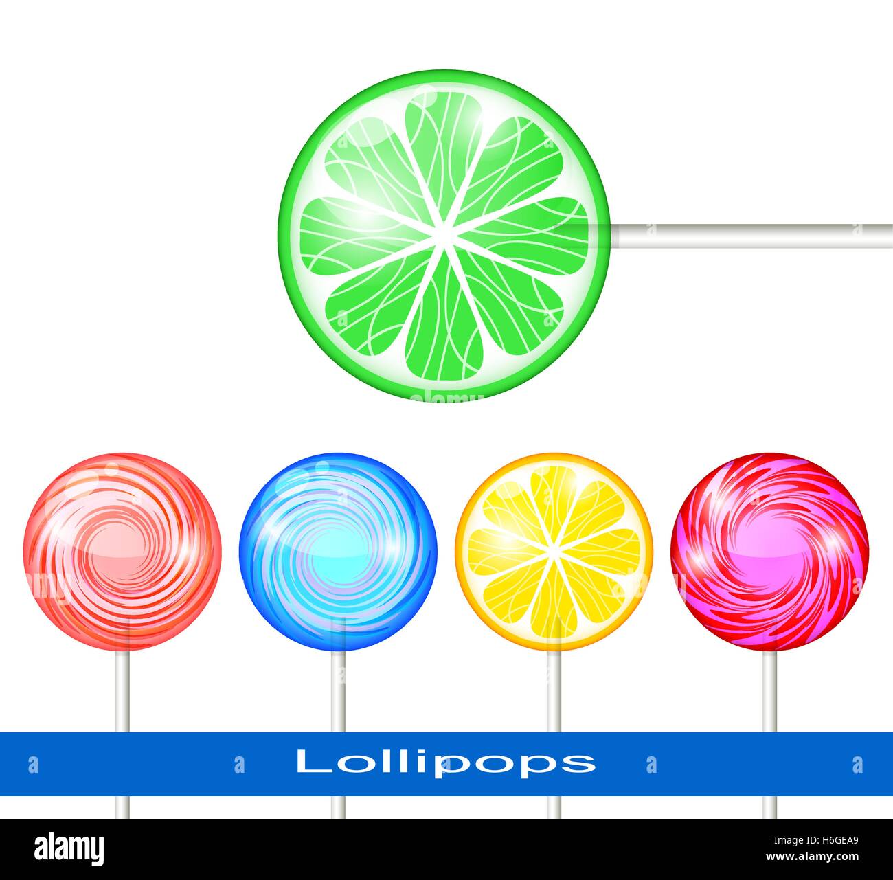 Set of lollipops Stock Vector Image & Art - Alamy