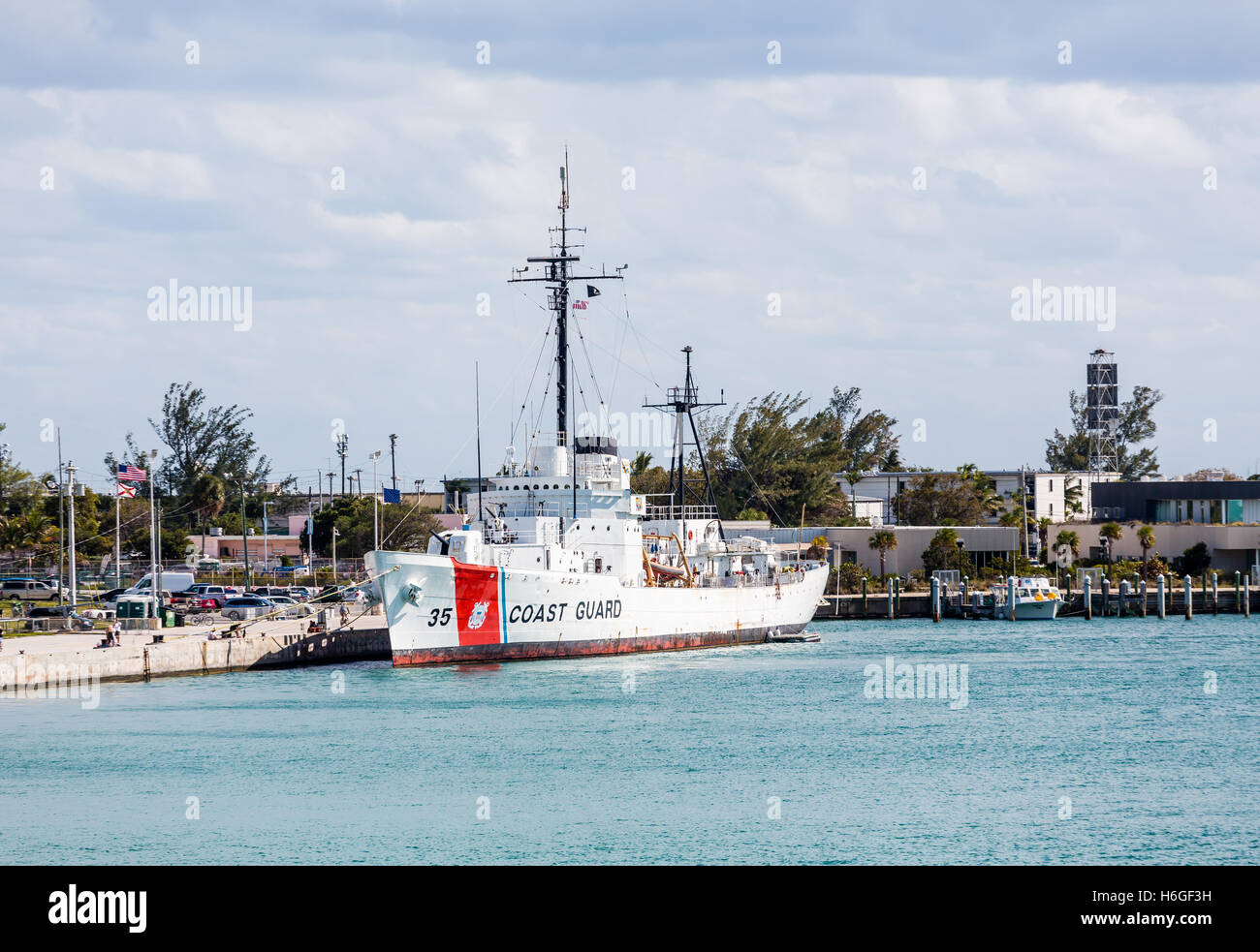 Coast guard ship and station on Key West, Florida Stock Photo - Alamy