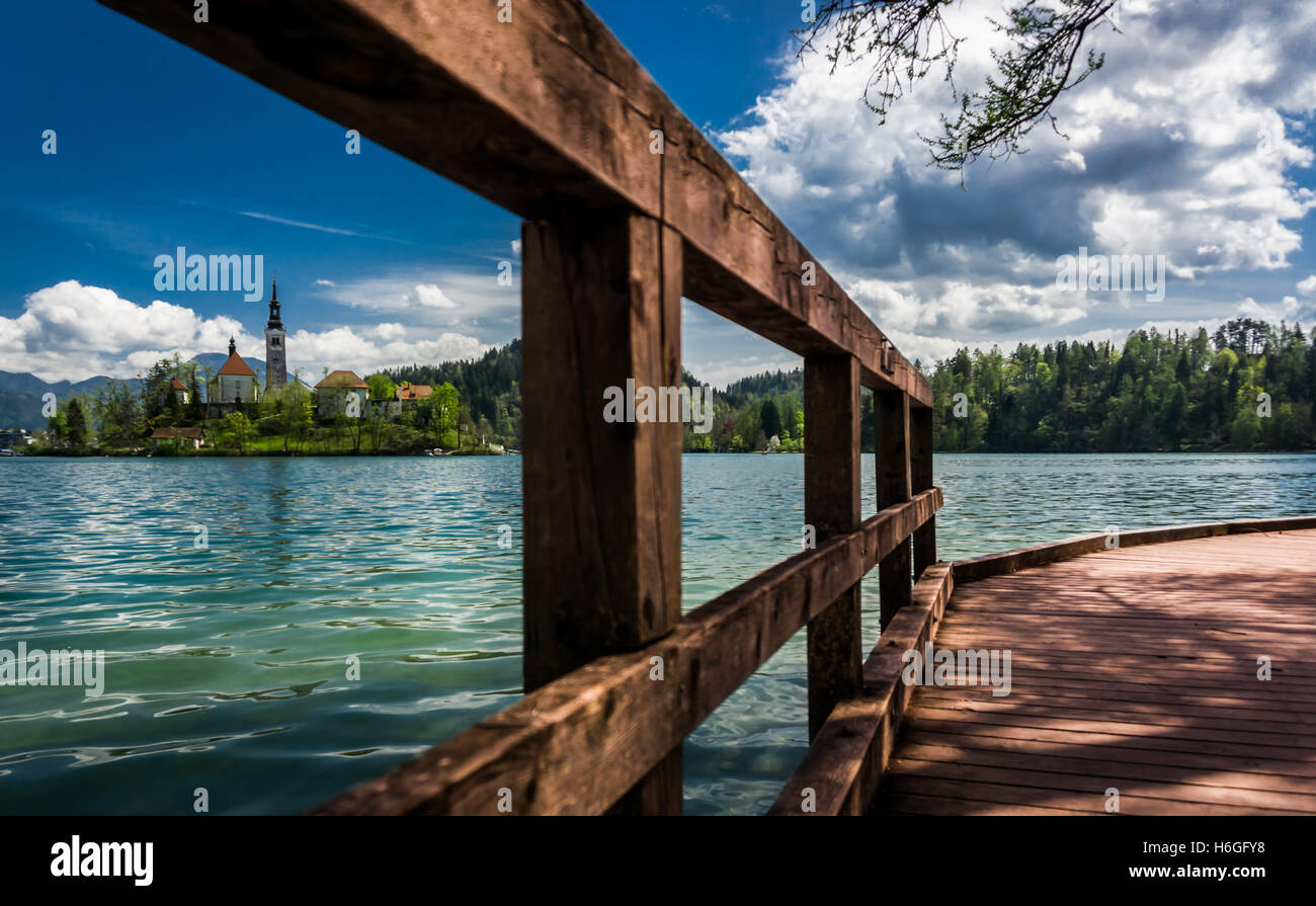 View through fence Stock Photo - Alamy