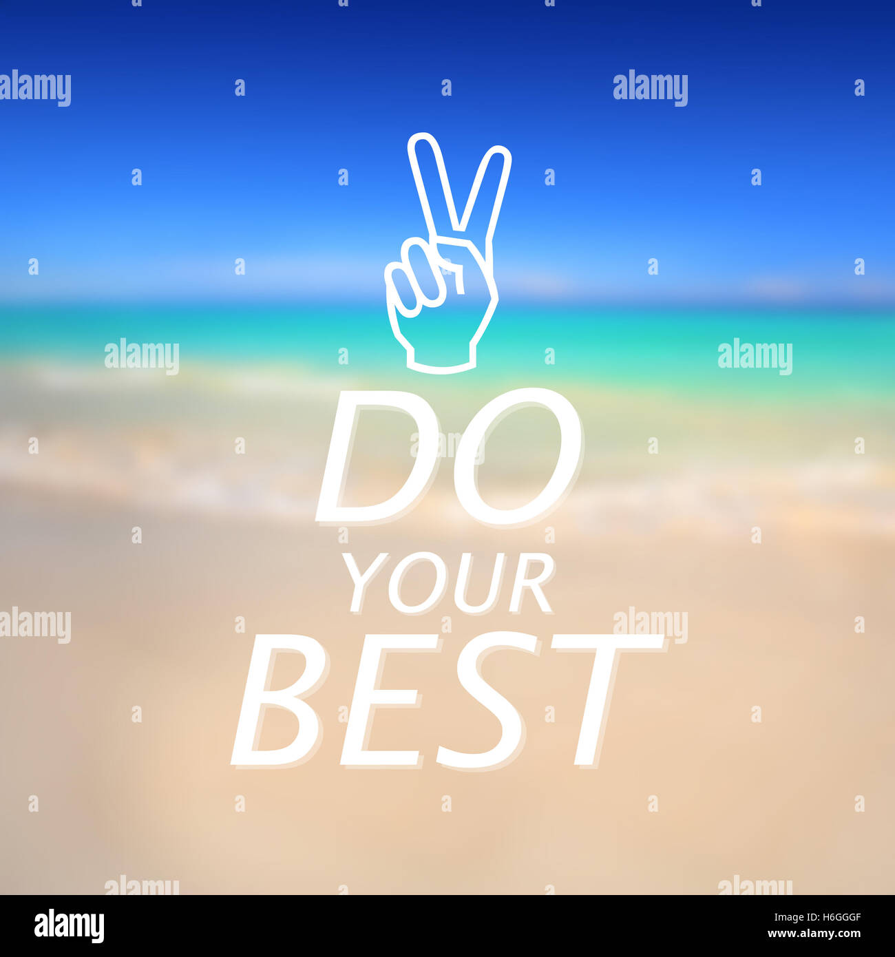 Do your best,inspiration words in blur background Stock Photo - Alamy