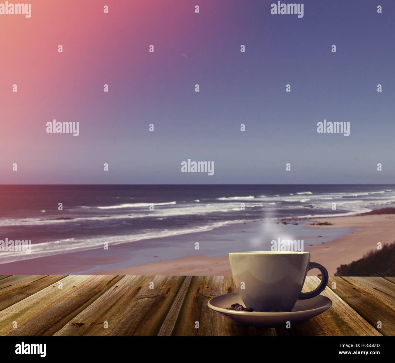 cup of coffee on the nature background Stock Photo - Alamy