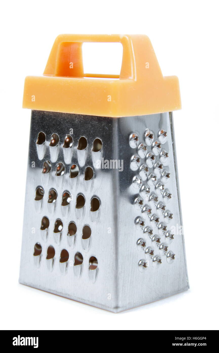 steel grater on the white surface Stock Photo - Alamy