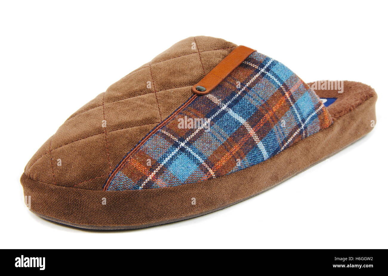 warm home shoe closeup on white Stock Photo - Alamy