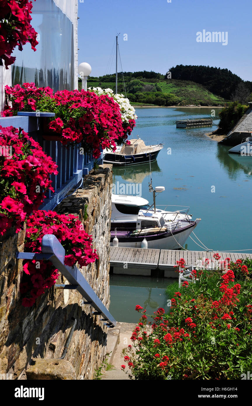 Port of Sauzon at Belle Ile in France Stock Photo - Alamy