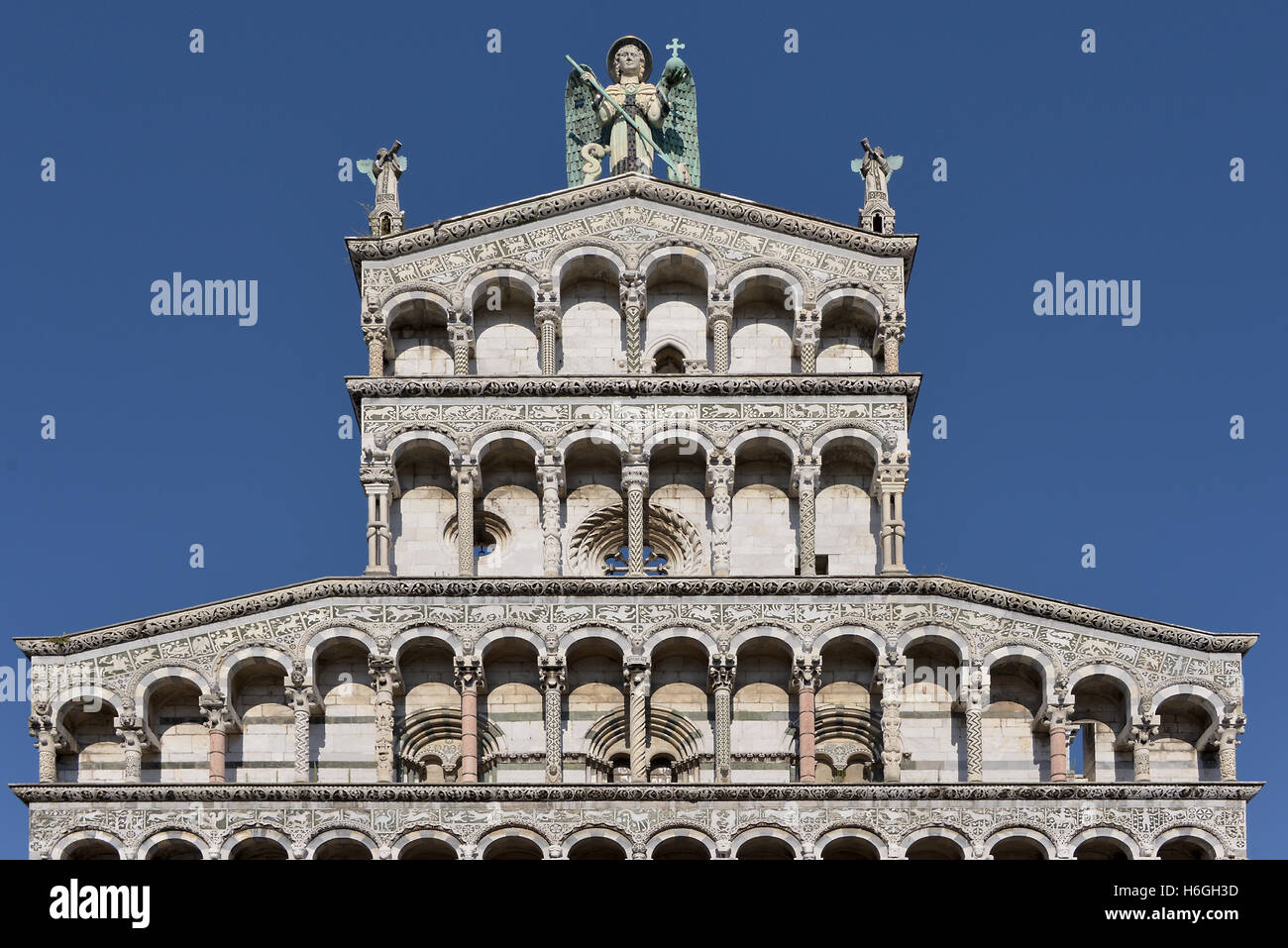 Church at Lucca in Italy Stock Photo - Alamy
