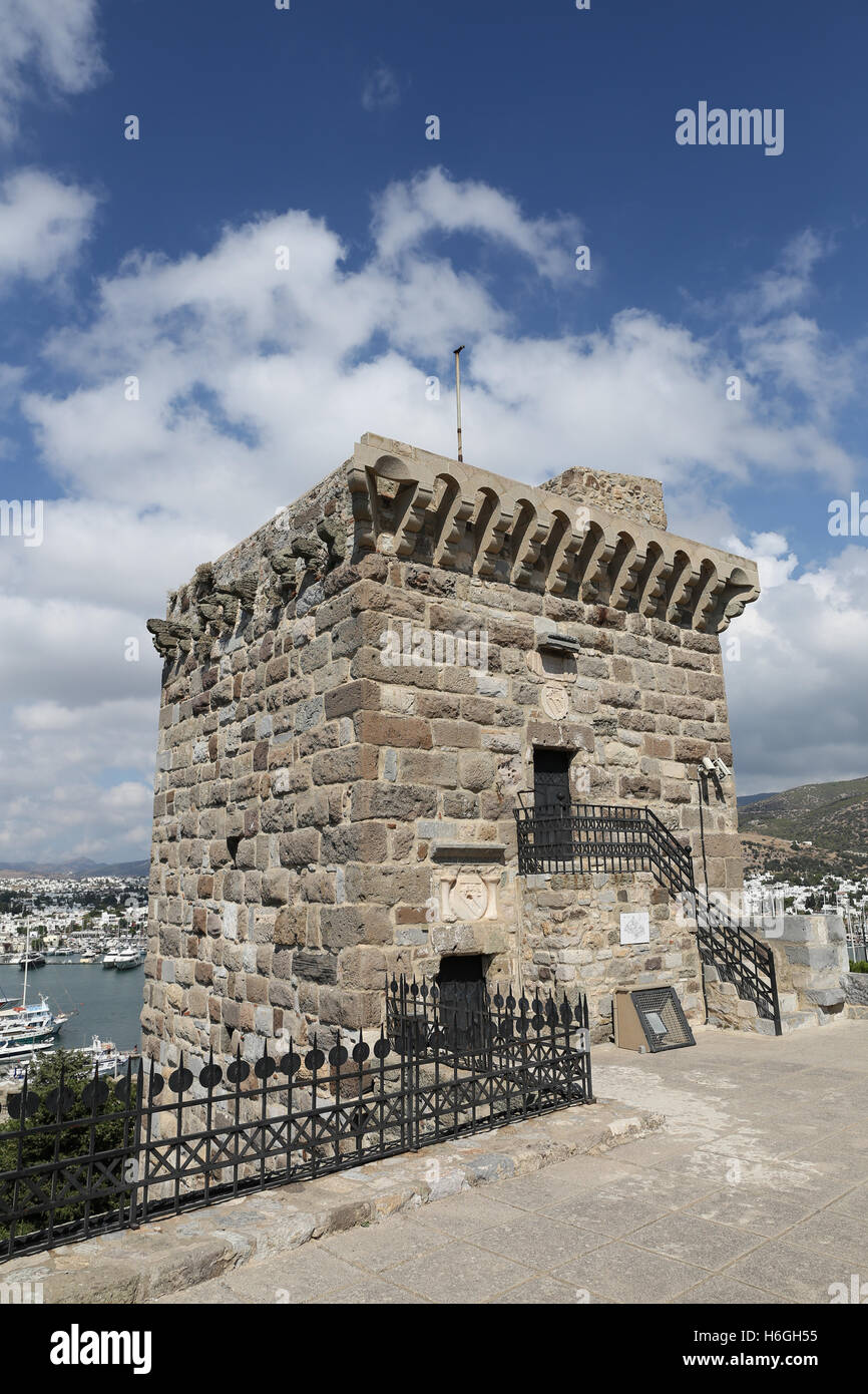 Bodrum Castle in Aegean Coast of Turkey Stock Photo - Alamy