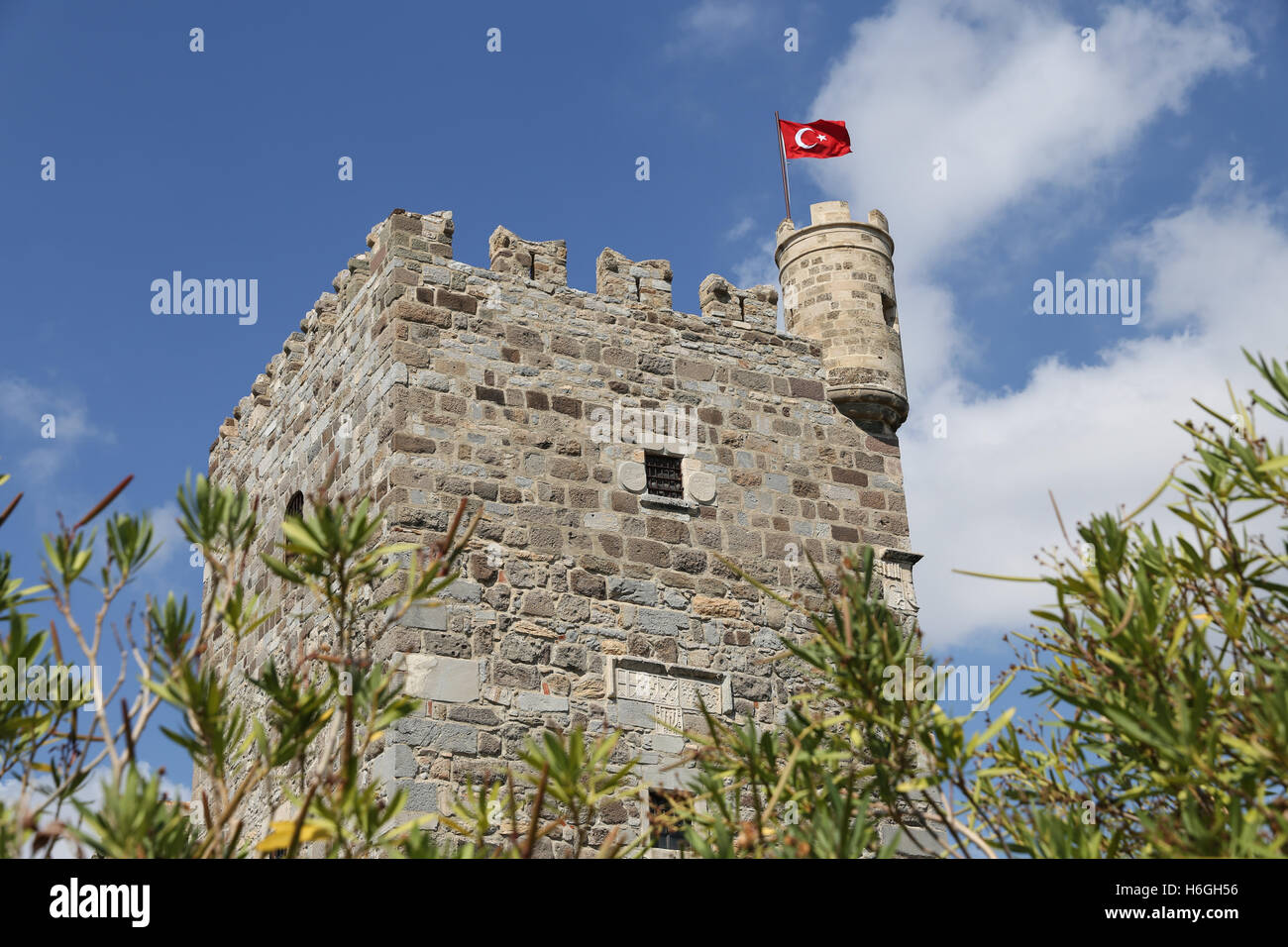 Bodrum Castle in Aegean Coast of Turkey Stock Photo - Alamy
