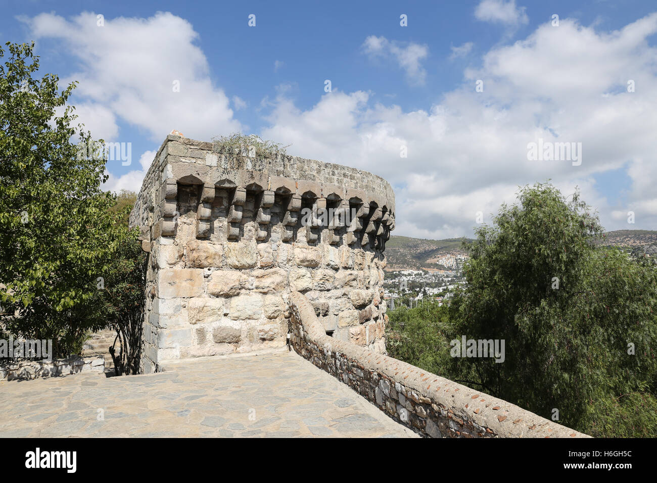 Bodrum Castle in Aegean Coast of Turkey Stock Photo - Alamy