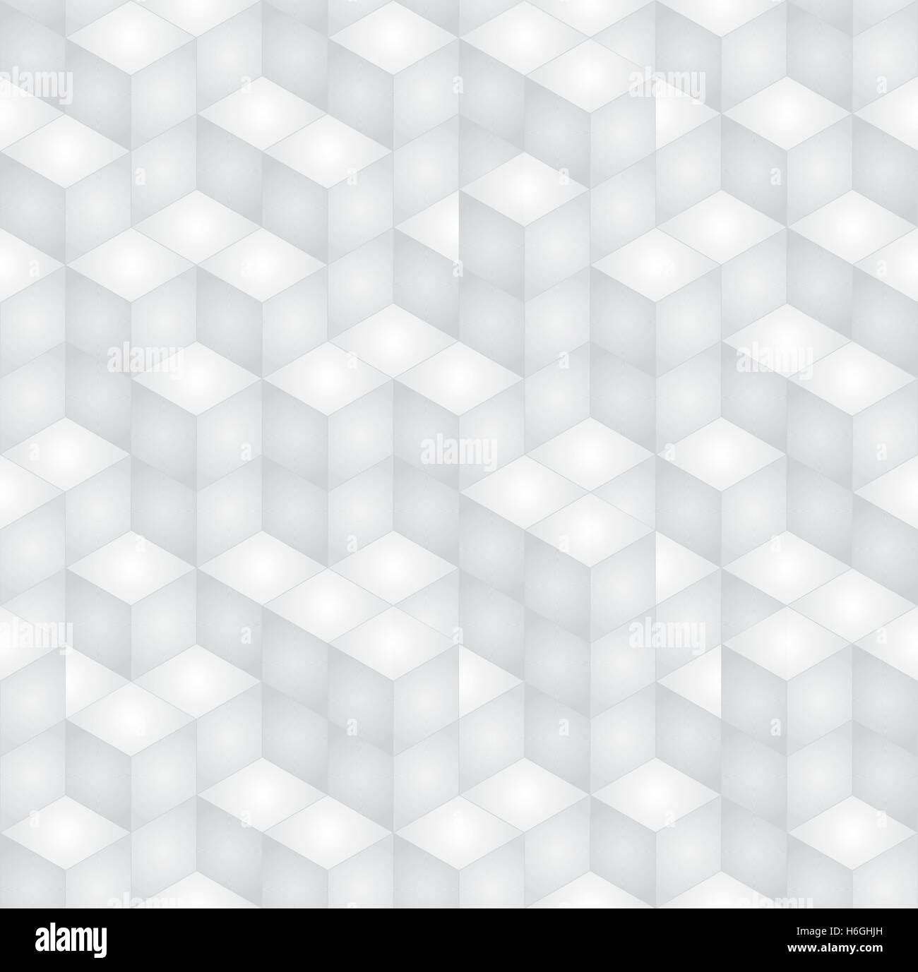 Stack of white cubes in isometric perspective. Seamless 3D web ...
