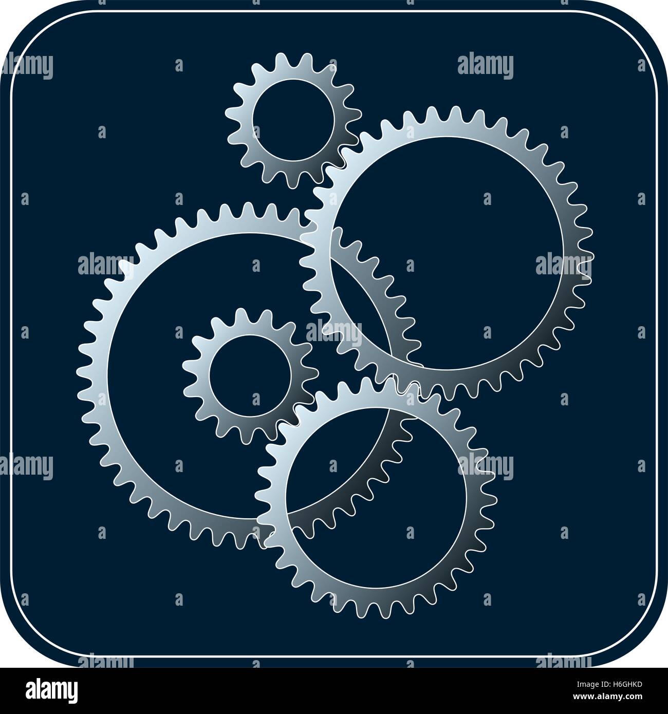 Working cog wheel concept Stock Vector Images - Alamy