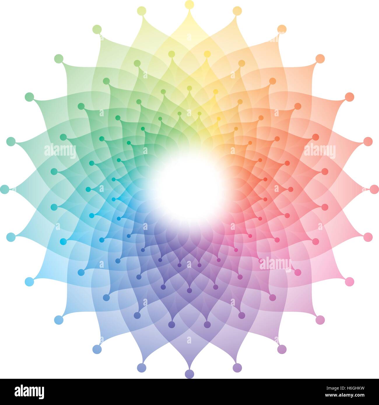 Beautiful Lotus Flower Mandala Icon. Vector EPS10 Stock Vector Image ...