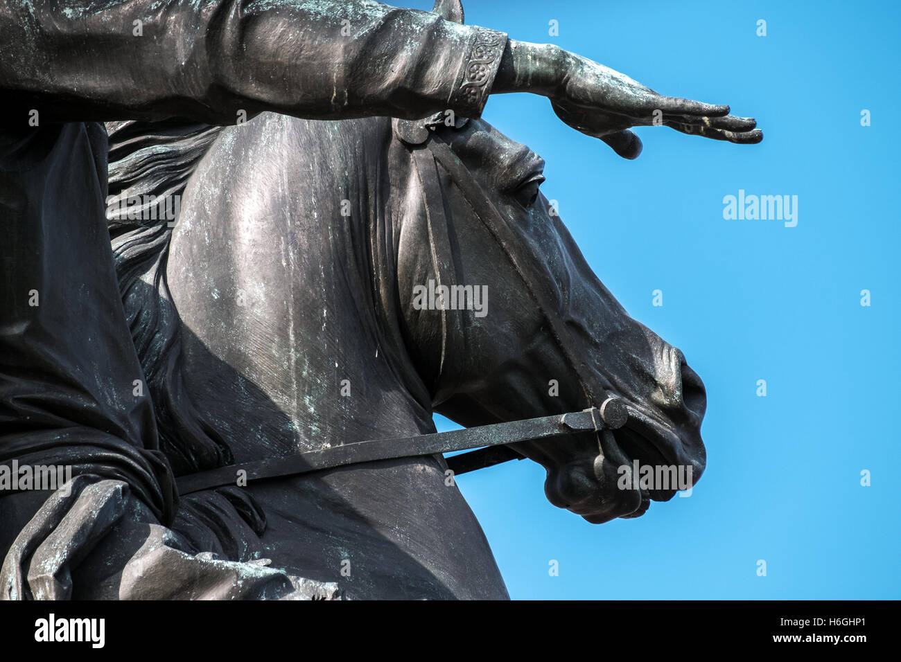St. Petersburg, monument Pyotr 1, fragment Stock Photo - Alamy