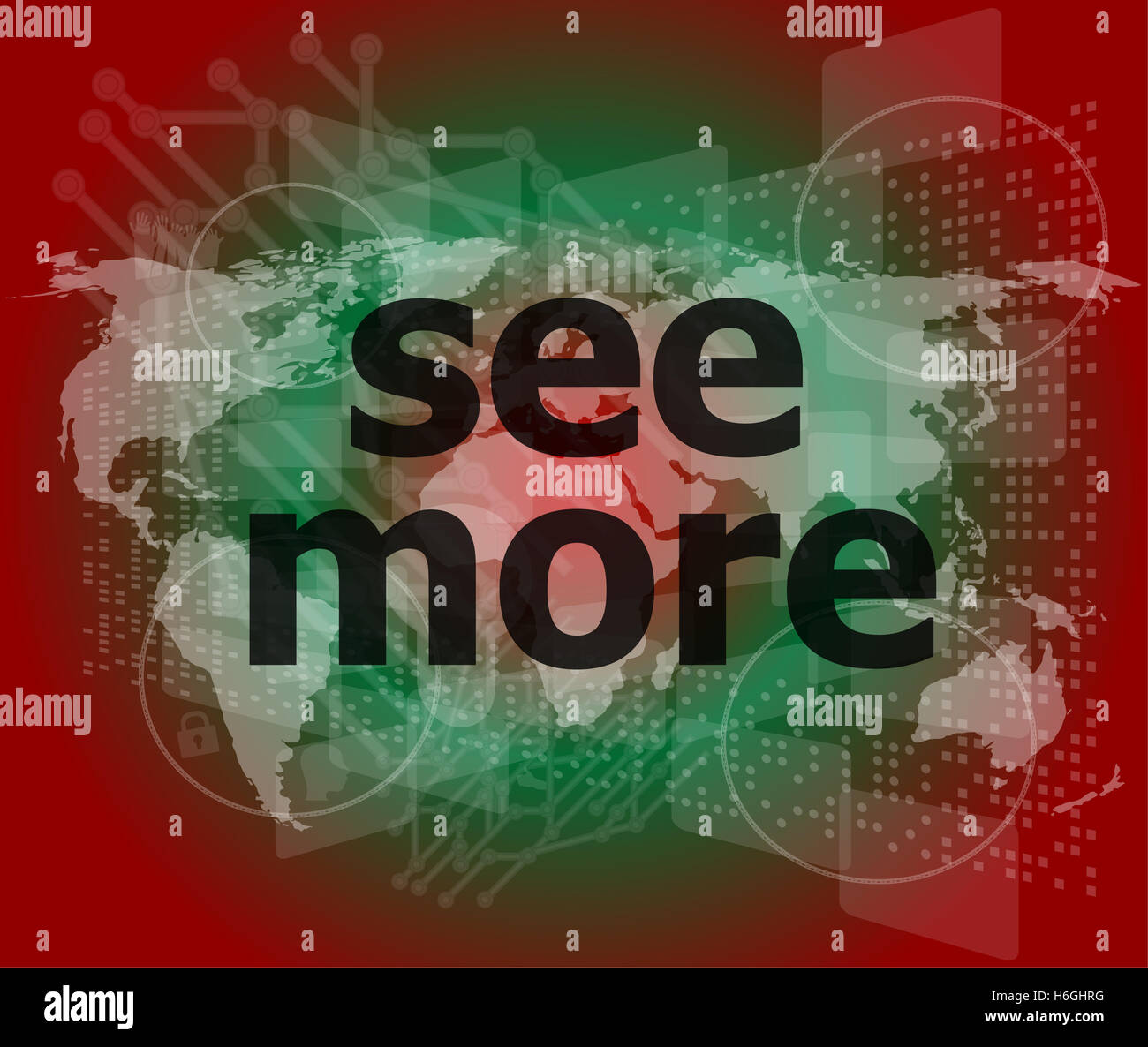 Education concept: words see more on digital background Stock Photo - Alamy