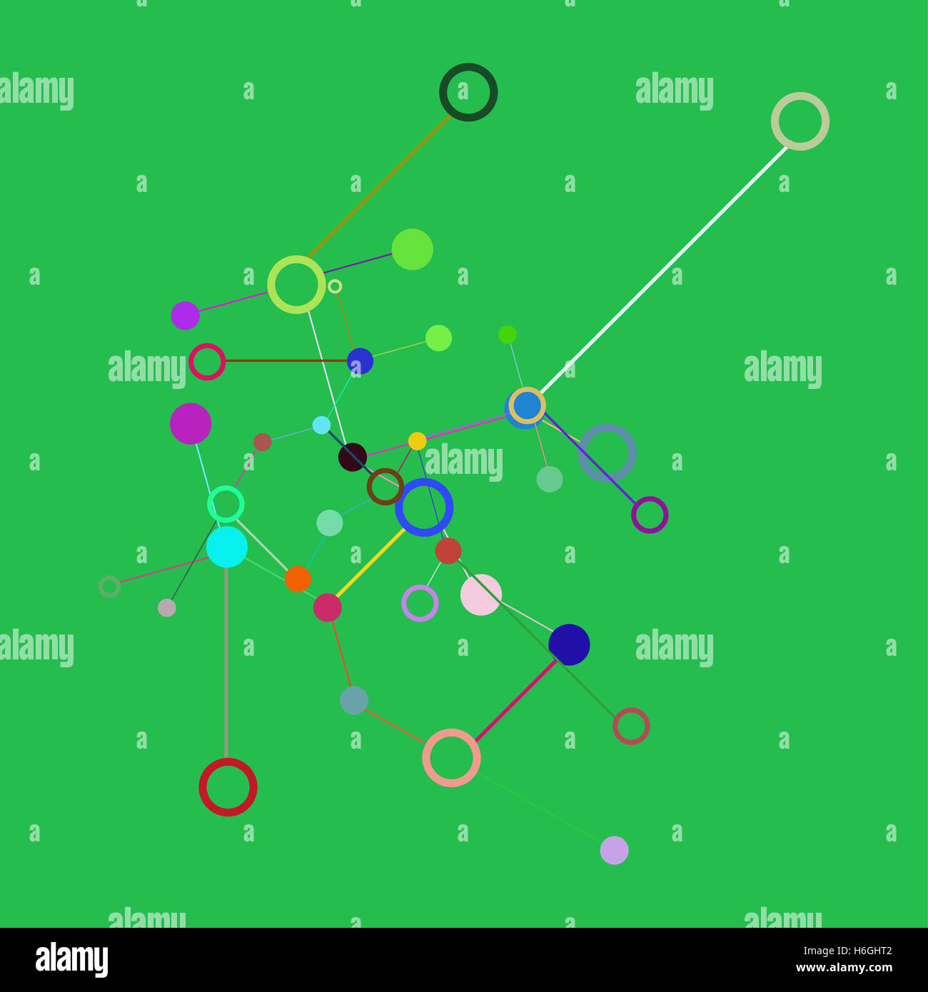 Social Network Graphic Concept. Abstract Background with Dots Array and ...