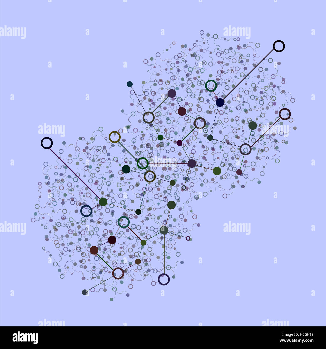 Social Network Graphic Concept. Abstract Background with Dots Array and Lines. Geometric Modern ...