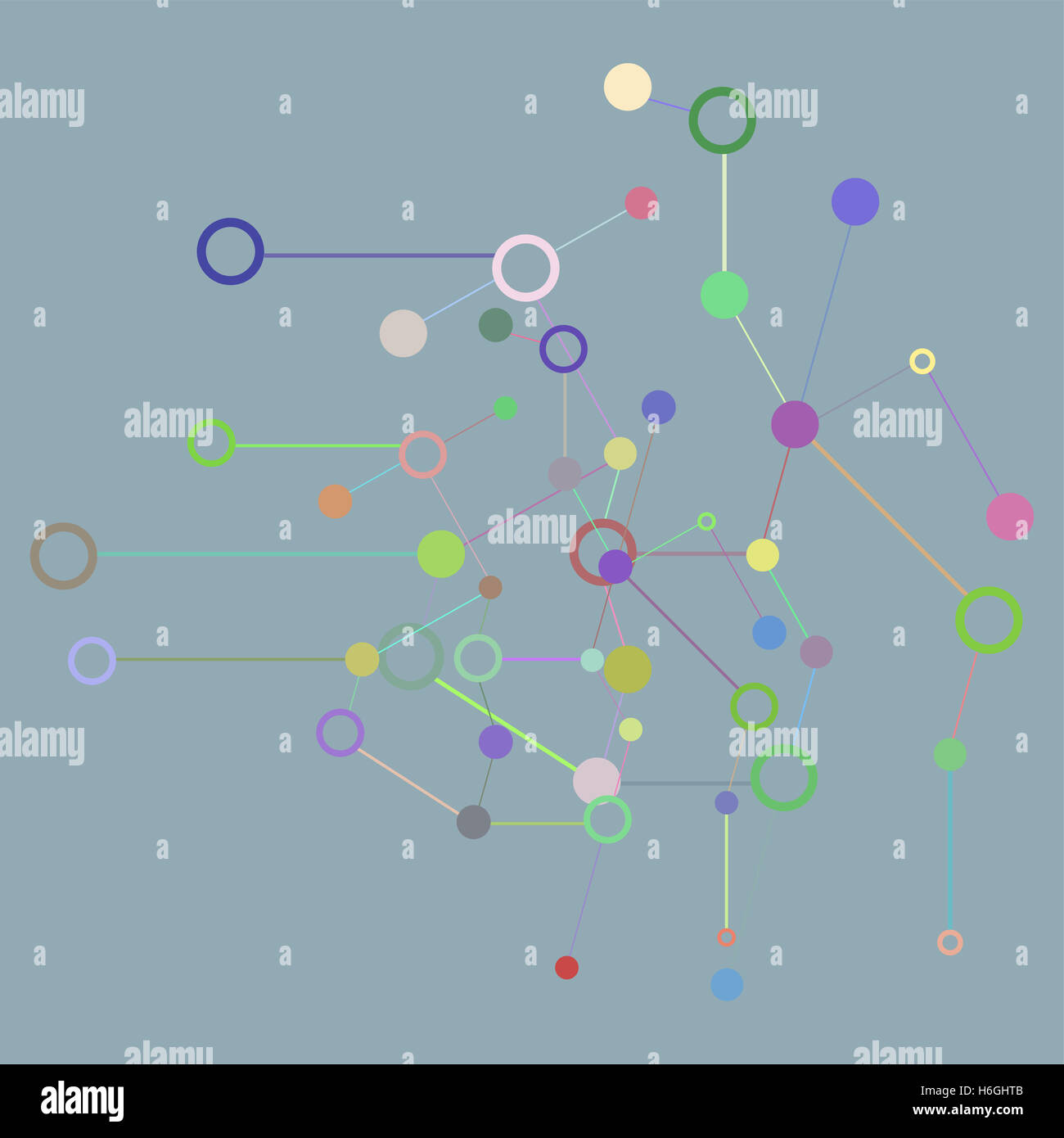 Social Network Graphic Concept. Abstract Background with Dots Array and Lines. Geometric Modern ...