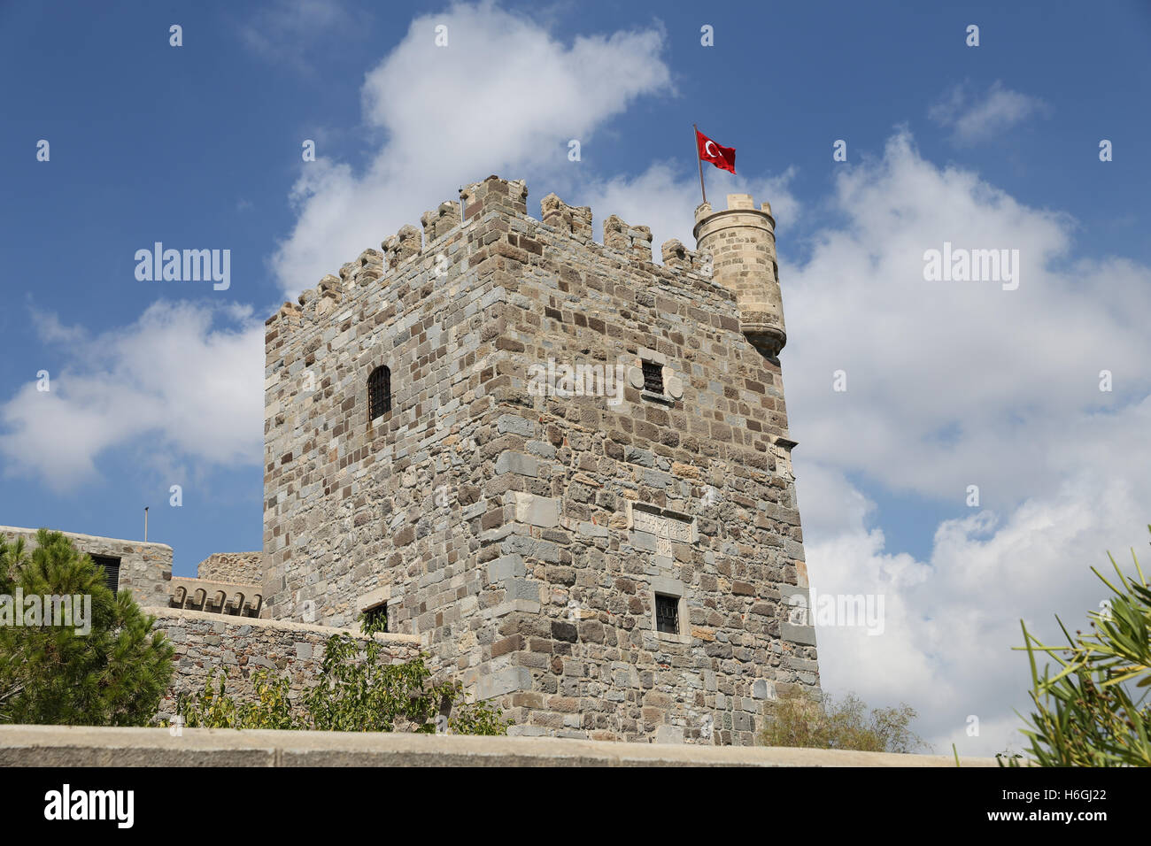 Bodrum Castle in Aegean Coast of Turkey Stock Photo - Alamy