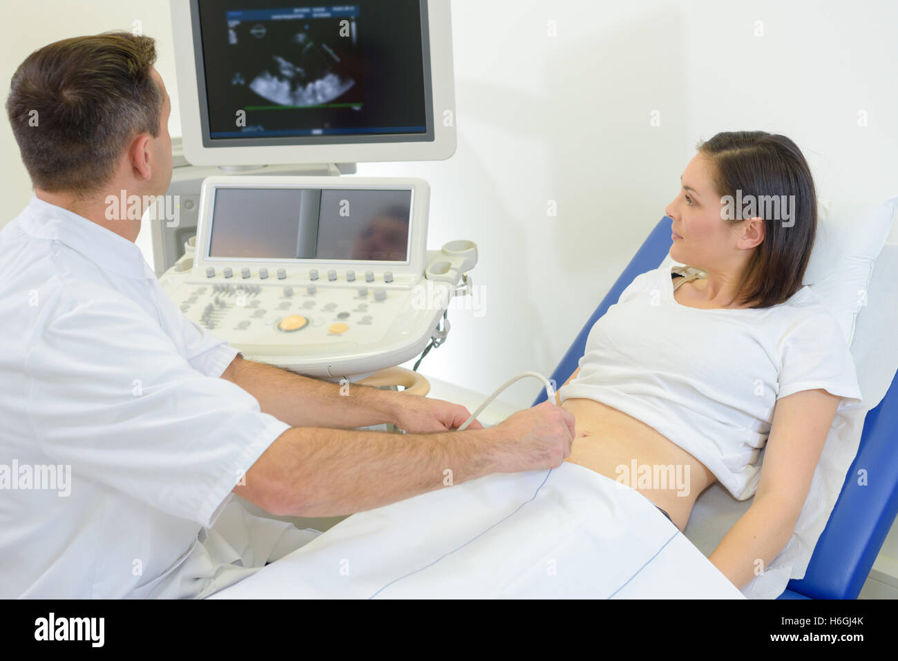 first trimester ultrasound Stock Photo - Alamy