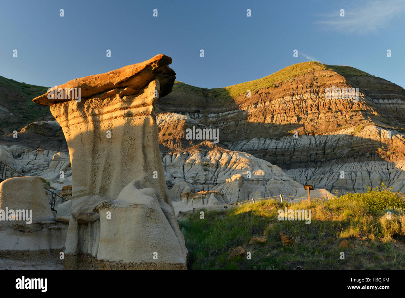 Geological formations known as 'hoodoos'; the result of erosion ...