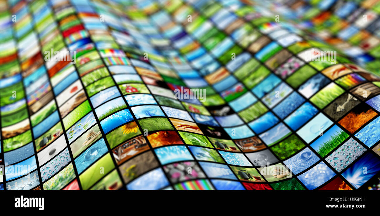 Video wall with screens hi-res stock photography and images - Alamy