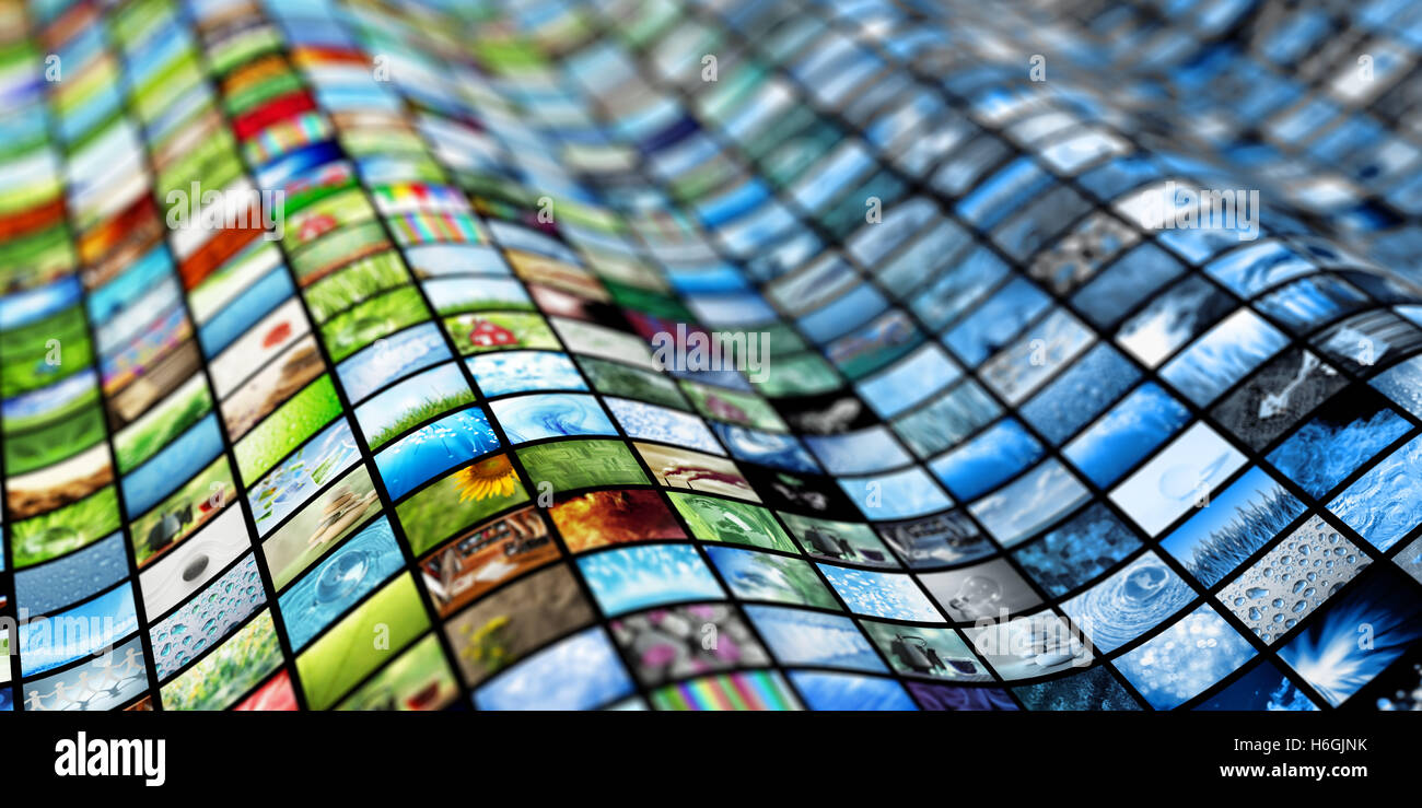Tv media wall hi-res stock photography and images - Alamy