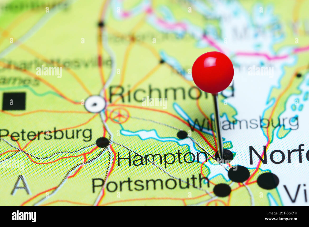Hampton map hi-res stock photography and images - Alamy