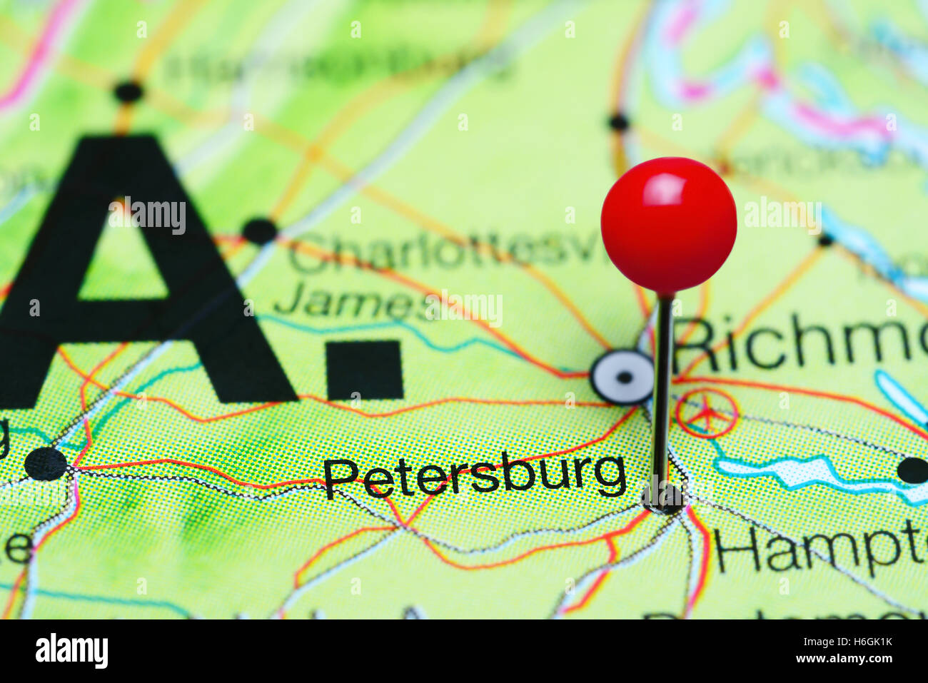 Petersburg on a map hi-res stock photography and images - Alamy