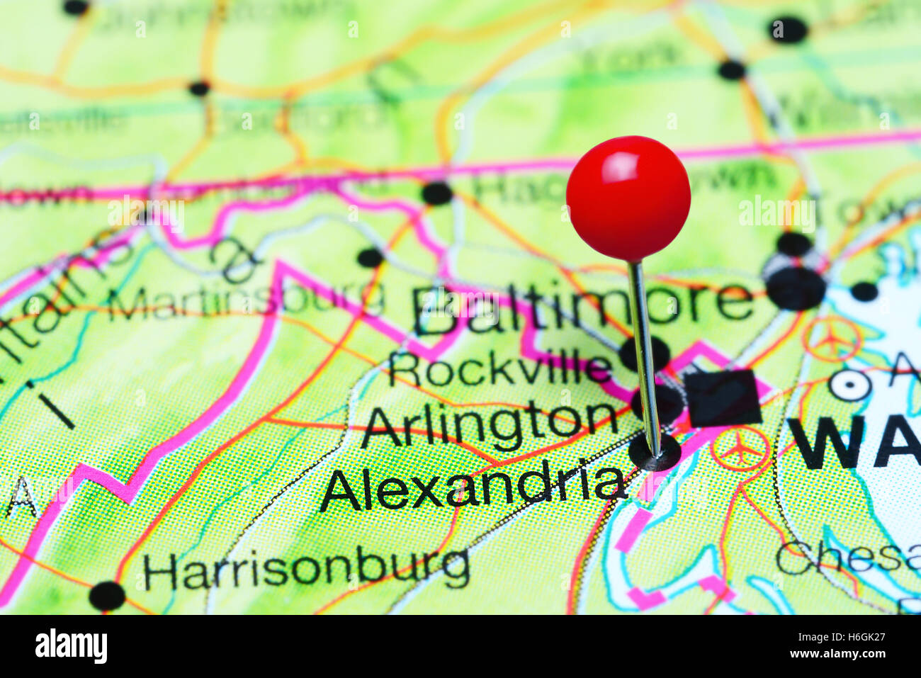 Alexandria map hi-res stock photography and images - Alamy