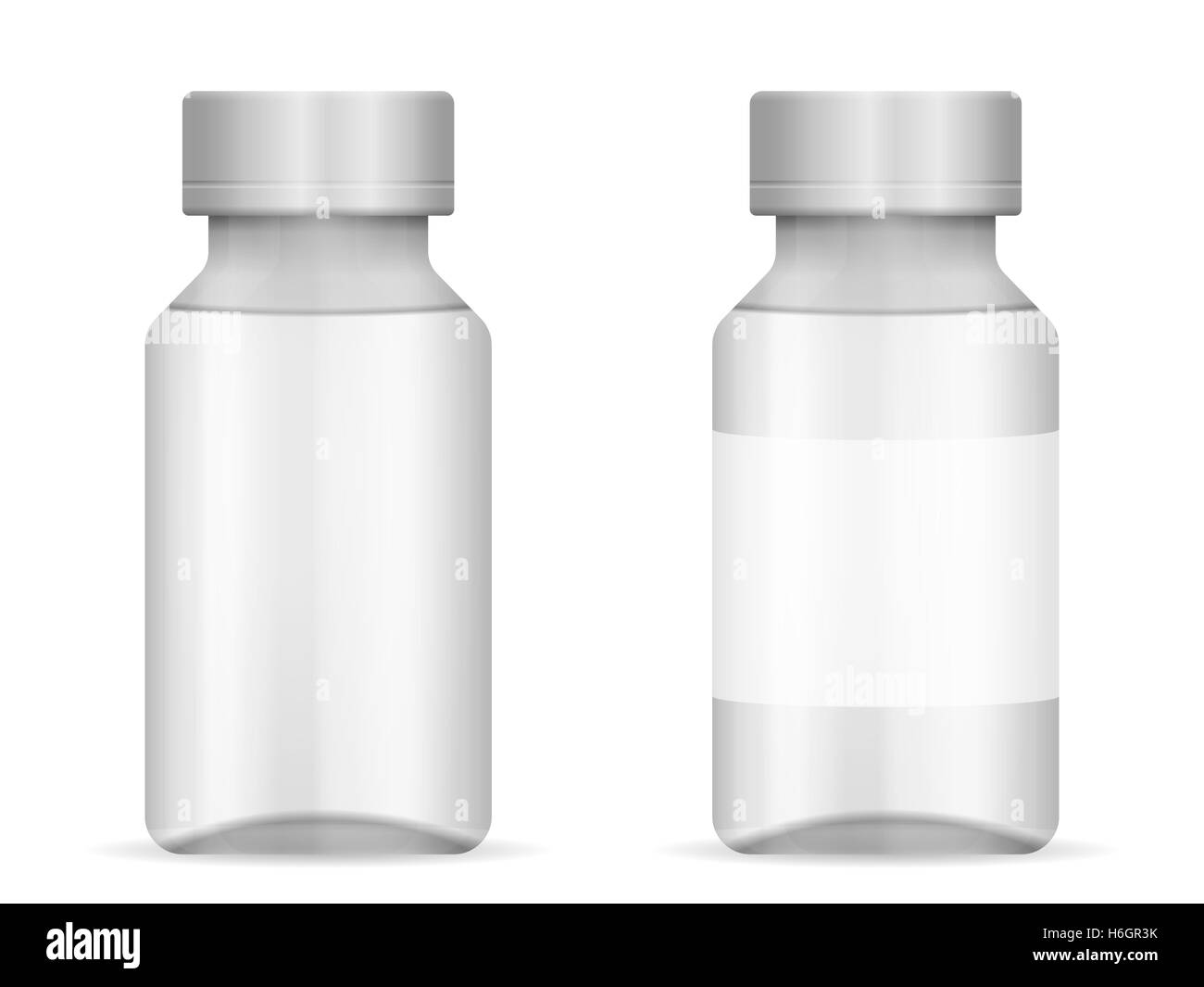 Glass vial on a white background Stock Photo - Alamy