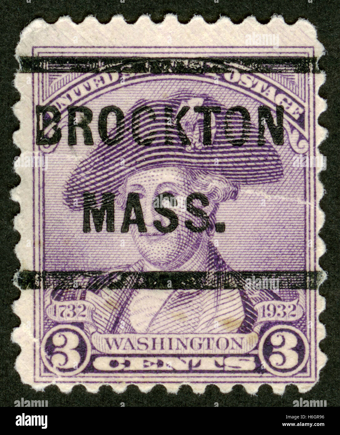 Postage stamp us usa washington president 1732 1932 used philately hi ...