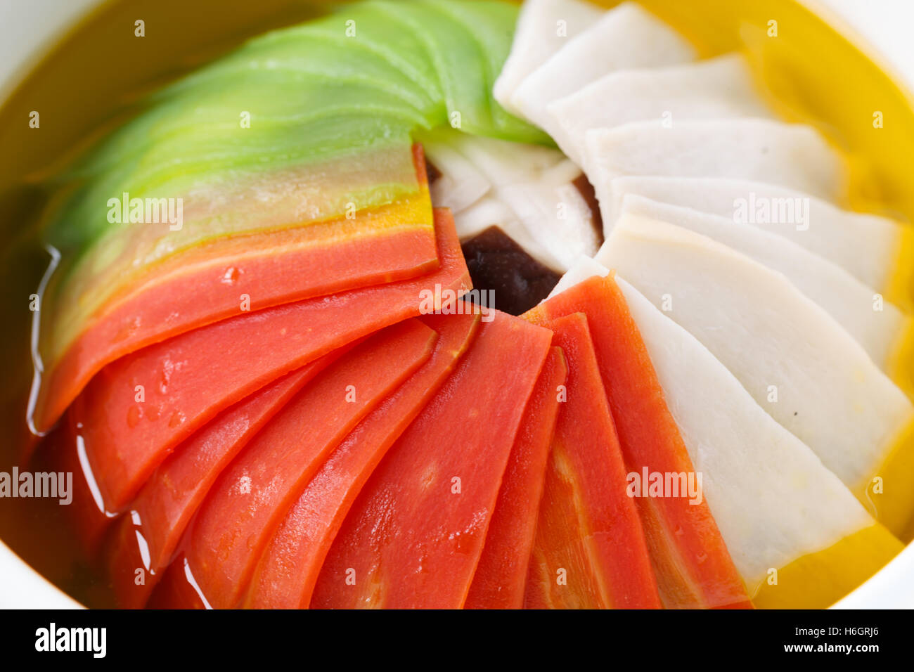 Vegetable dish, Chinese cooking Stock Photo - Alamy