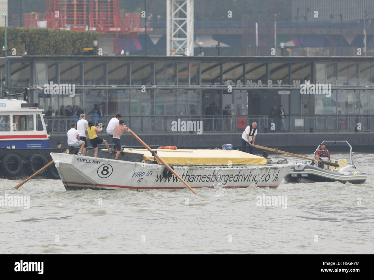 Teams of Apprentices taking part in the Thames Barge Driving Race from ...